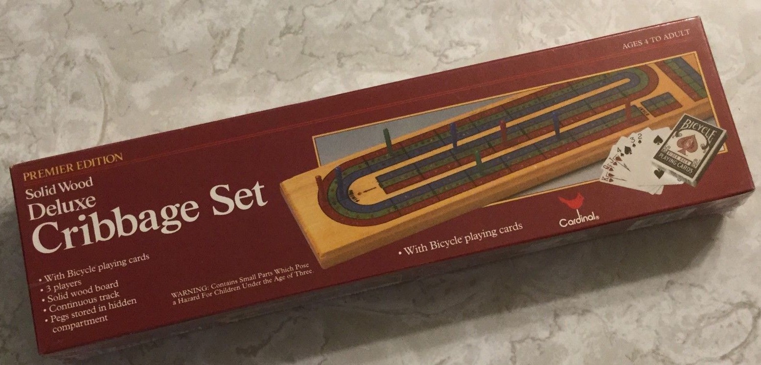Premier Edition Solid Wood Deluxe Cribbage Set Cardinal 1993 | eBay