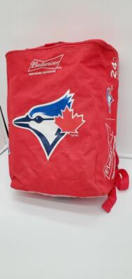 Red Budweiser Toronto Blue Jays Baseball Cooler Backpack Bag 24 Can ...