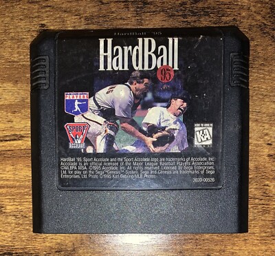 HardBall 95 Baseball Video Game Cartridge Only Sega Genesis ~ Tested ...