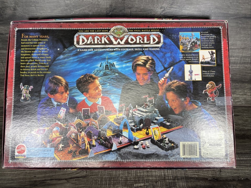 Dark World Board Game Fantasy RPG 2002 Vintage Mattel 100% Complete | eBay