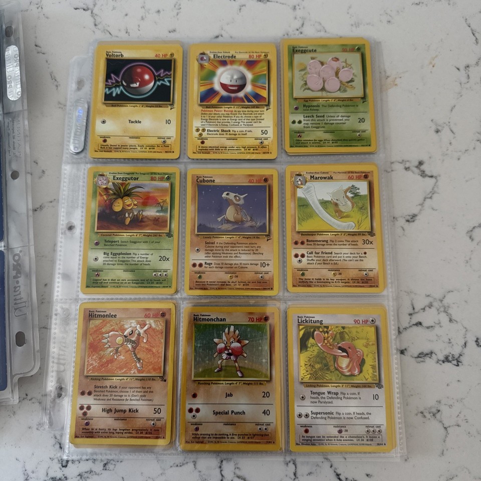 100% complete Pokémon Original 151 Base set/jungle/fossil vintage ...