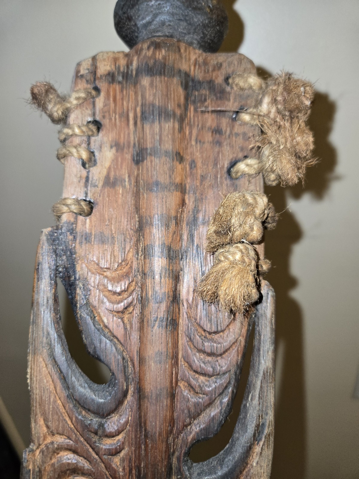 Papua New Guinea Carved Dagger Two Headed 39" Tall | eBay