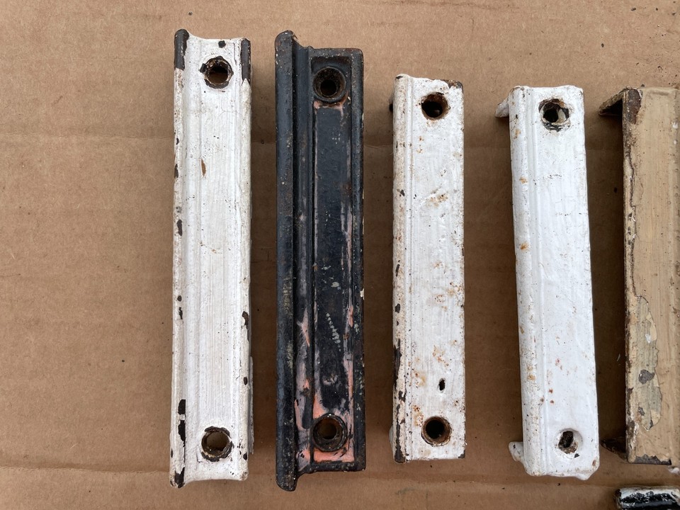 OUTSTANDING Lot of (14) Antique Cast Iron Door Rim Lock Set Keepers ...