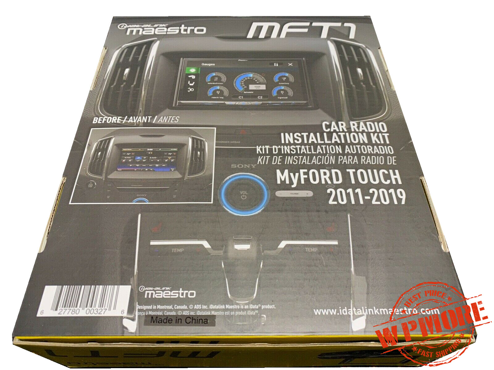 IDatalink Maestro Dash KIT MFT1 for Ford MyFORD TOUCH Radio 2011 & UP ...
