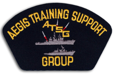 US Navy AEGIS Training Support Group ATSG Weapons System Cap Patch Iron ...