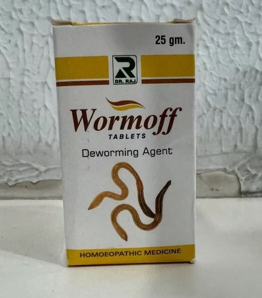 Dr Raj Wormoff Tablets (25g) All Type of Worms, Hook Worm, Tape Worm | eBay