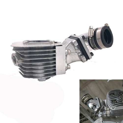 66cc 80cc Cylinder+Dio Reed valve+block Kit For 2 Stroke Gas Motorized ...