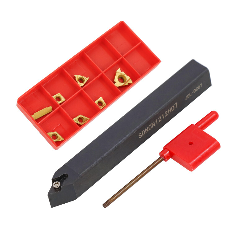 7 X Lathe Turning Tool Holder Carbide Inserts Set Wrench Boring Bar ...