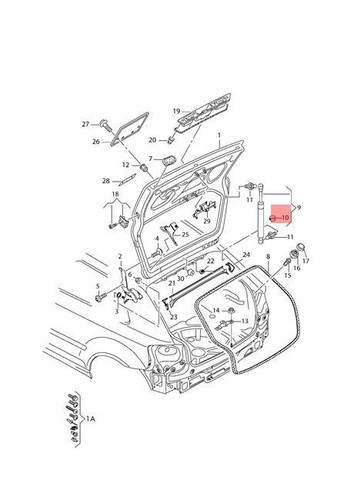 Genuine Clip Black Lhd Lower Upper X5 VW AUDI SEAT SKODA Bora 443823397 ...