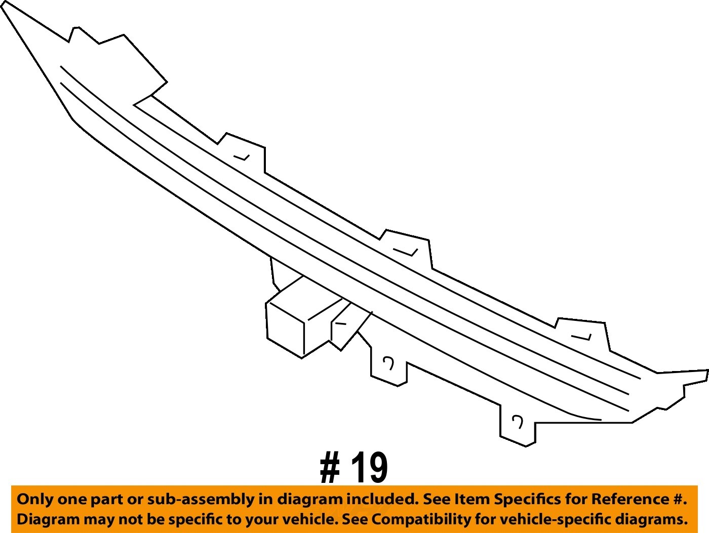 BMW OEM 2014 X5 Front Bumper Grille-upper Grille 51117294476 for sale ...