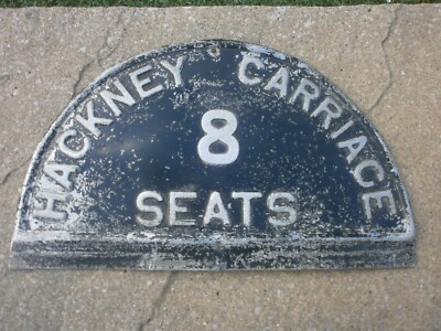 GREAT BRITAIN ENGLAND LONDON BLACK CAB HACKNEY CARRIAGE #8 SEATS (2 ...