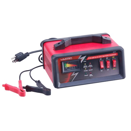 Ultra Performance 2/6 Amp 6/12 Volt Manual Battery Charger - Walmart.com