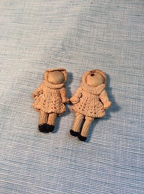 PAIR ANTIQUE AMISH CLOTH RAG DOLLS-FACELESS DOLL- | eBay