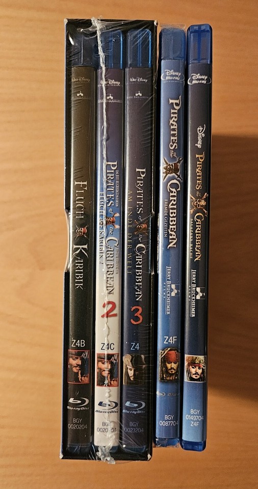 Fluch der Karibik 1-5 Blu Ray "NEU" Original verpackt "OVP" | eBay.de
