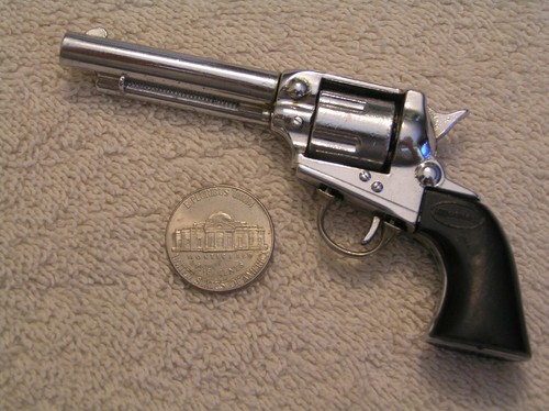 😍 VINTAGE 60’S HUBLEY MINIATURE WESTERN COWBOY COLT SIX SHOOTER CAP GUN ...