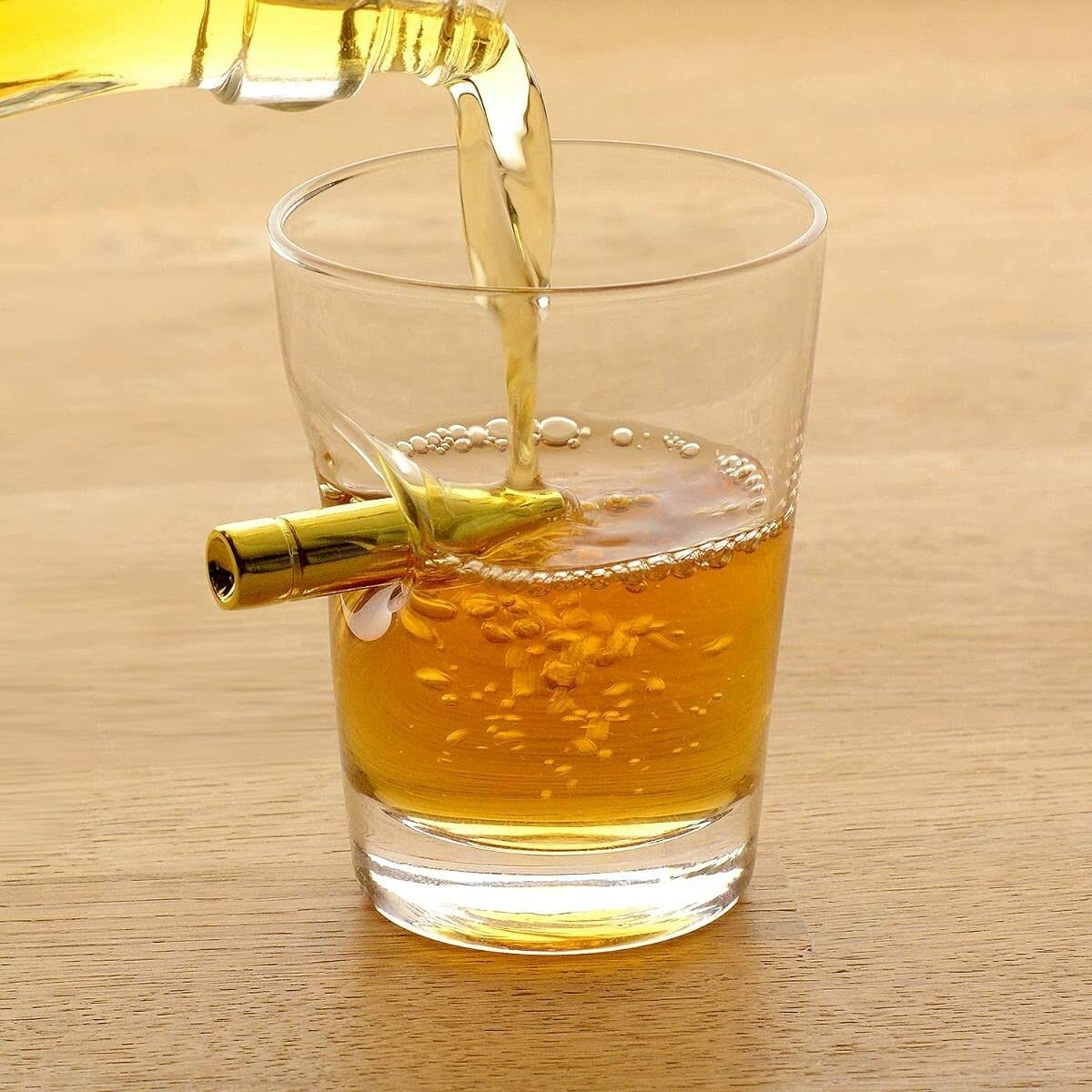 2x Novelty Vintage Tumbler Spirit Bullet Shot In Glass Liquor Tasting ...