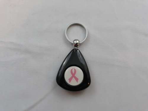 PINK WHITE AND BLACK CANCER AWARENESS RIBBON KEY CHAIN | eBay
