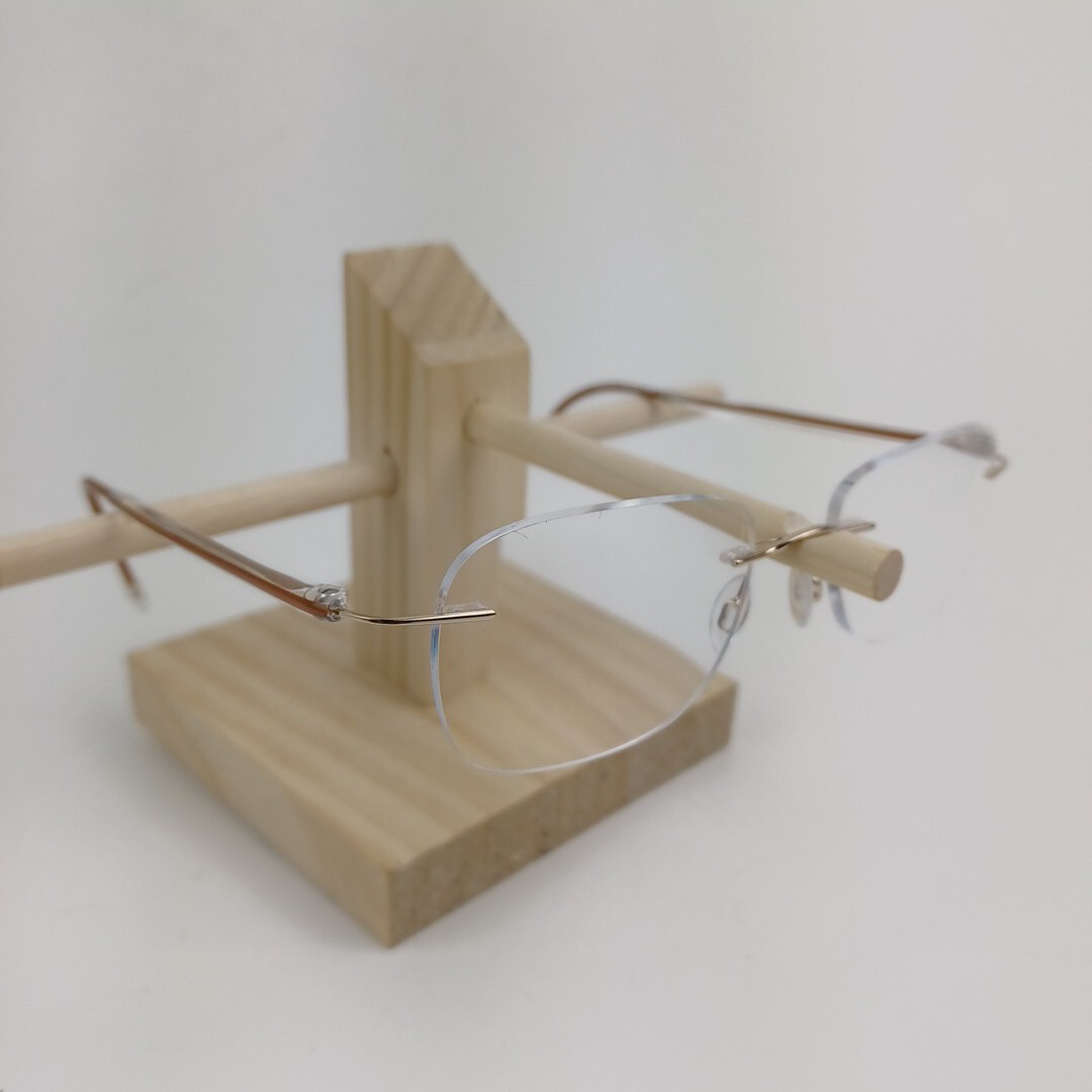 Invincilites By Zyloware 234 Eyeglasses Frame Beige Sigma G Rimless 48 ...