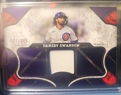 2025 Tier One - Dansby Swanson Tier One Relics T1R-DS Chicago Cubs /149 ...