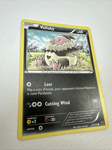 Vullaby 57/124 XY - Fates Collide Common - Pokemon TCG Card 2016 LP | eBay