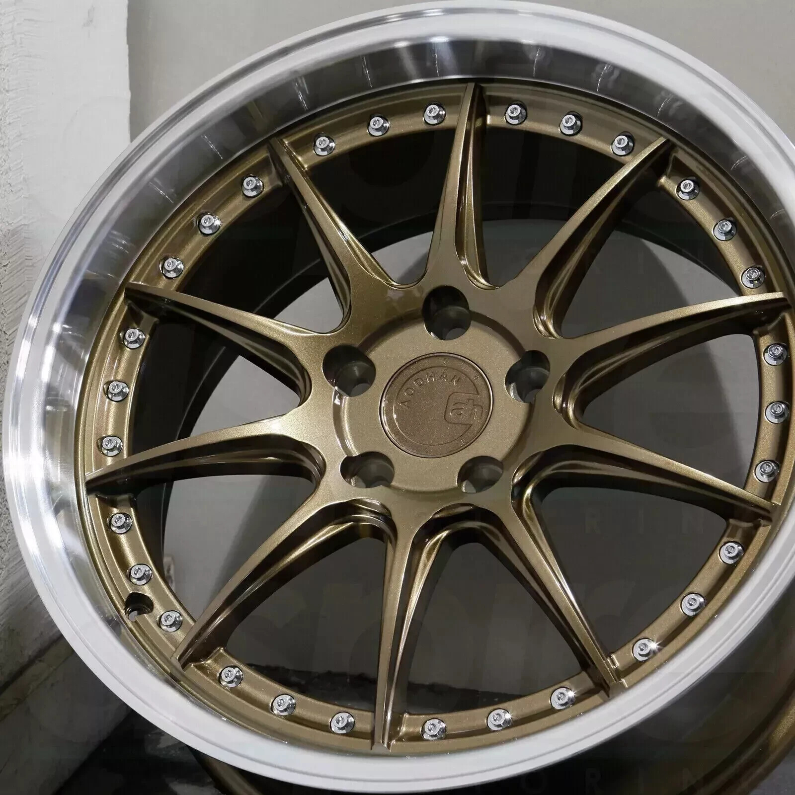 19x8.5 Aodhan DS07 Wheels 5x114.3 Rims 19" Staggered DS7 Bronze Set 4 ...