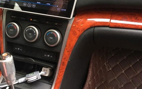 Fit For Mazda 6 2009-2015 Wood Grain Control Console Panel Dashboard ...