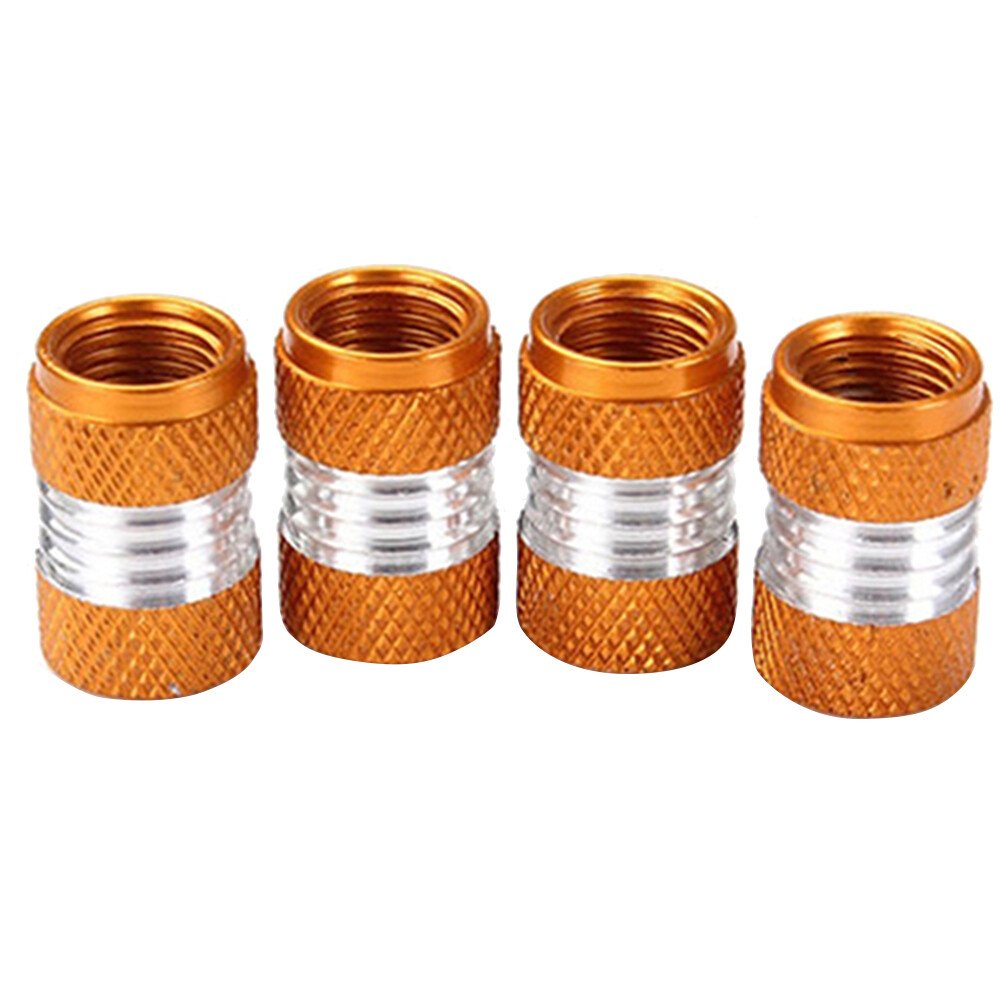 4Pcs/Set Universal Aluminum Alloy Bright Color Tire Tyre Air Valve ...