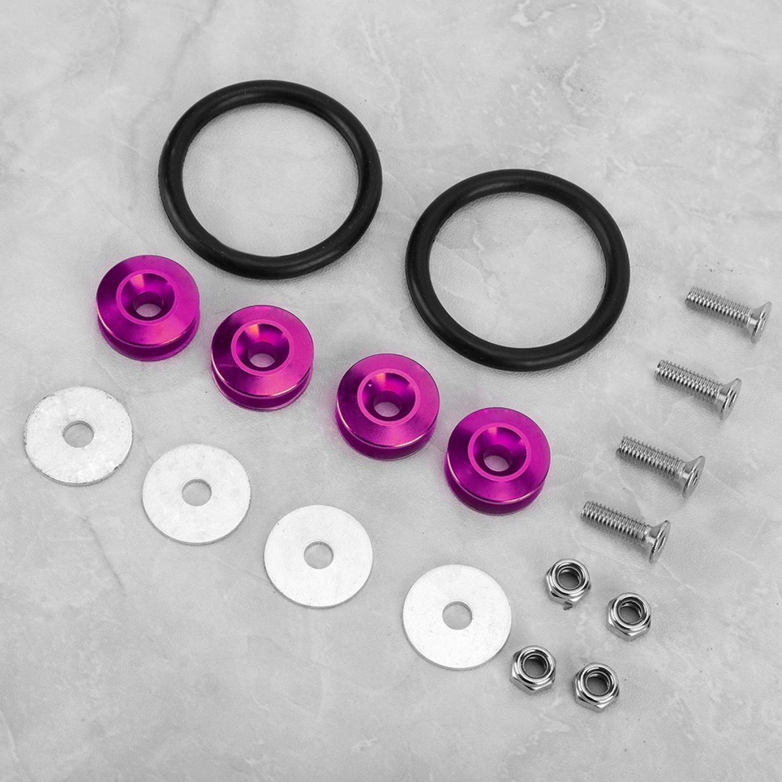 Replacement Colorful Quick Release Fasteners Rubber Rings Kit For Car ...
