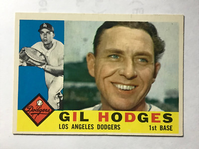1960 Topps #295 Gil Hodges Los Angeles Dodgers EXMINT-NRMT FANTASTIC ...