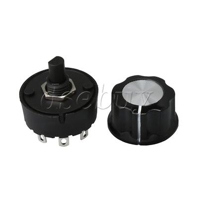 5 Positions Selector Rotary Position Switch + Knob Small Home Appliance ...