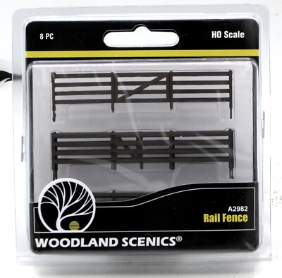 Woodland Scenics A2982 Rail Fence (HO Scale) Model Railroad Terrain ...