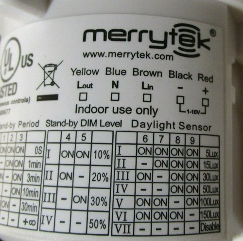 MerryTek Lighting Control Switch MC054V RC D 120/277 VAC | eBay