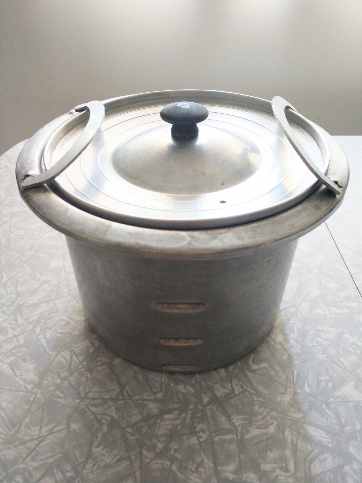 Vintage Mirro Aluminum Stove Stock Pot Kettle 6 Quart USA Vtg With Lid ...