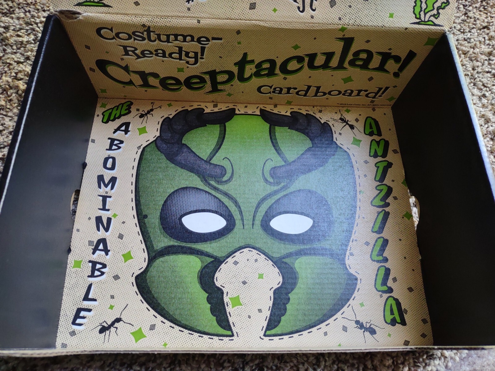 LOOT CRATE EMPTY BOX Masks Sea Creature & Antzilla Oct 2018 | eBay