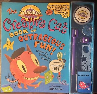 Cranium “The Creative Cat Book of Outrageous Fun!” Gary Baseman Signed ...
