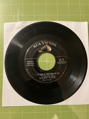 Elvis Presley Rare Vinyl 45 RPM SPD-23 1 Of A 3 Record Set RCA Victor ...