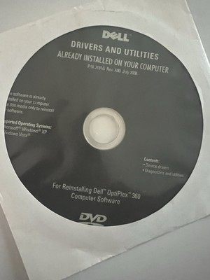 Dell Drivers And Utilities CD For Reinstalling Dell OptiPlex 360 CD ...
