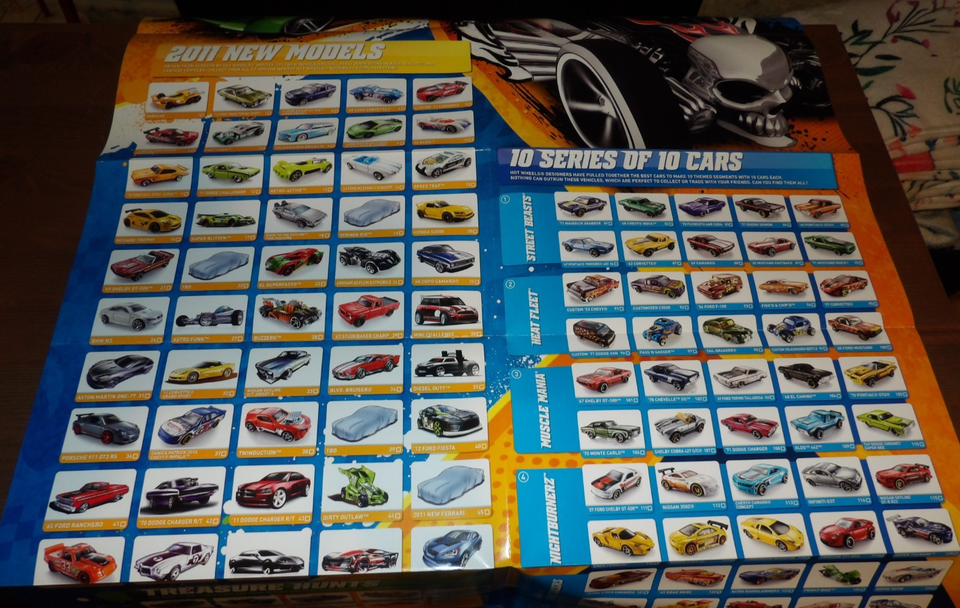 Hot Wheels - 2011 Collector's New Models - Collectors Poster - 24"x48 ...