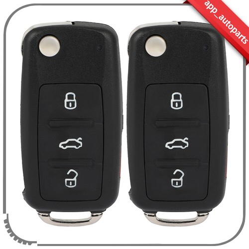 2 Remote Car Key Fob For Volkswagen Tiguan 2012 2013 2014 2015 2016 4 ...