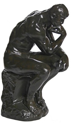 The Thinker by Auguste Rodin 14" tall Sculpture Statue Replica ...
