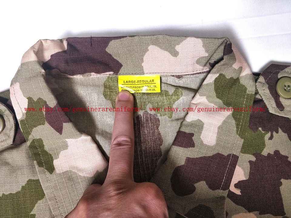 Rare African Nigerian Army Desert Camo Uniform BDU Top & Pants & Hat ...