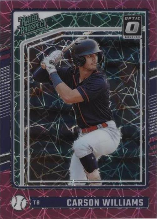 2024 Panini Donruss - Optic Rated Prospects Carson Williams #179 Pink ...