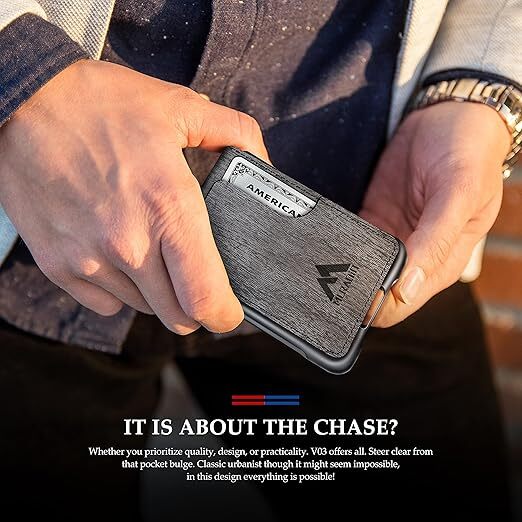 Mens Wallet Tactical Bifold Wallets for Men Metal RFID Blocking ...