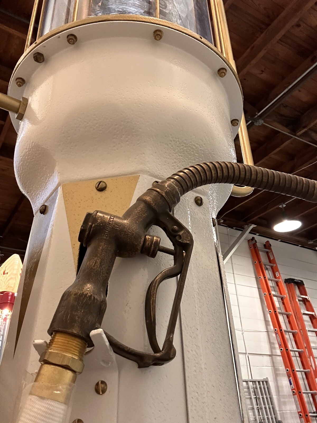 Original Fry model 71 Visible Gas Pump Standard Oil Gold Crown Milk ...