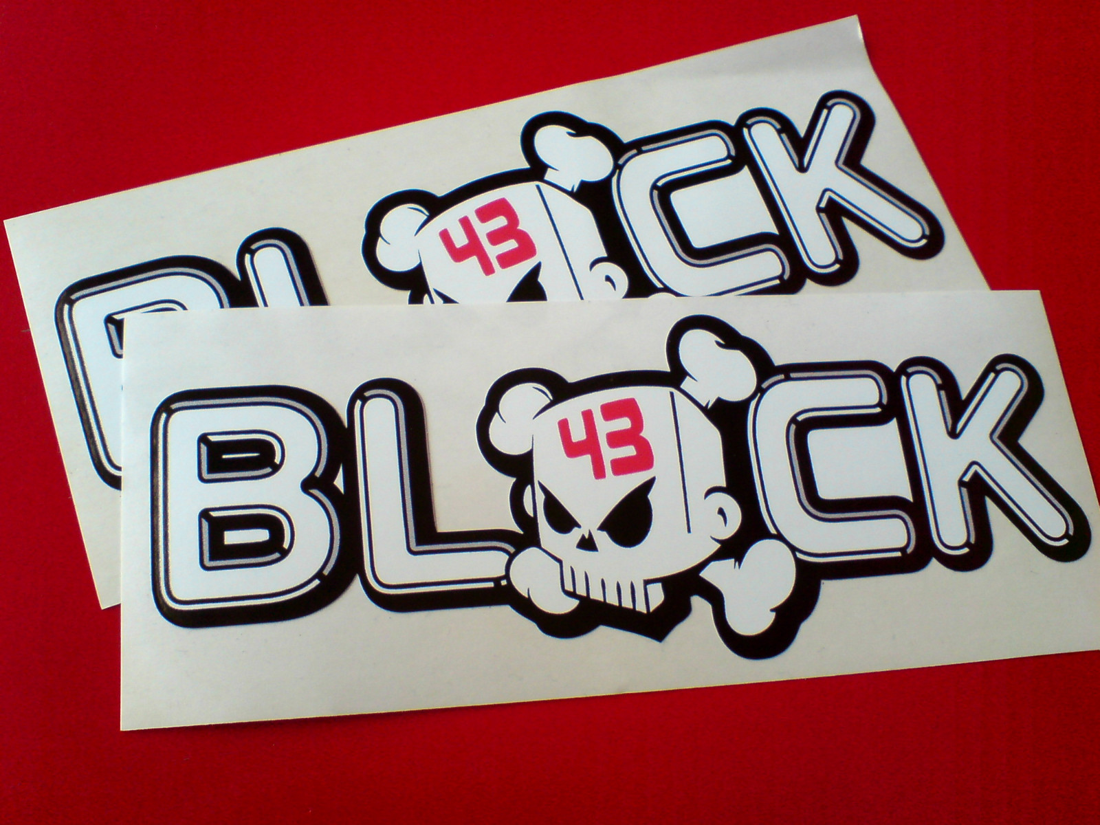 KEN BLOCK 43 SKULL Oblong Car VanToolbox Stickers Decals 2 off 165mm | eBay