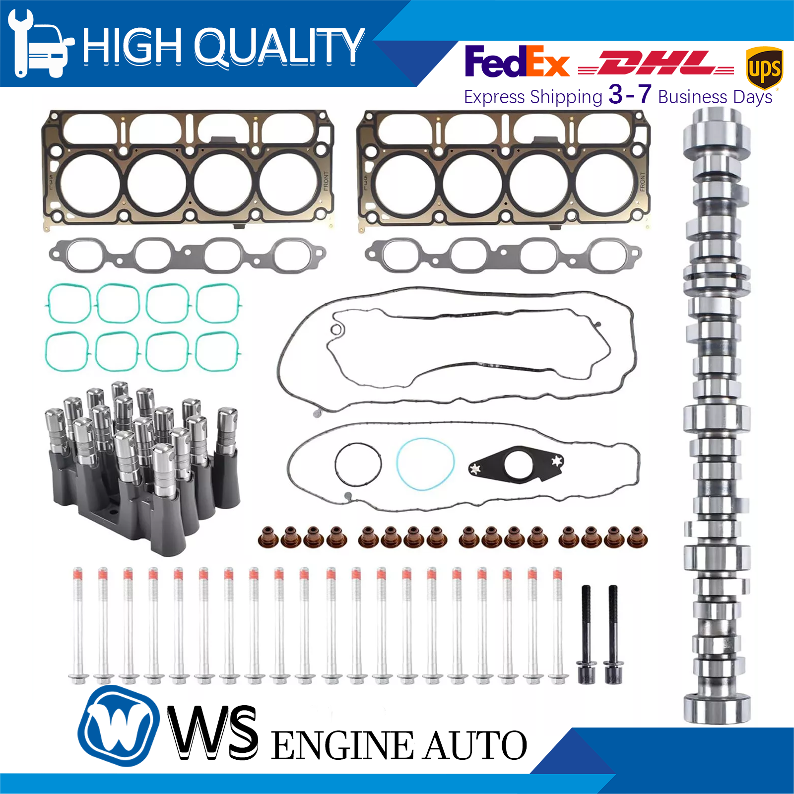 For GMC Chevy Gen V 5.3L GAS V8 14-24 NON AFM Camshaft Lifter Engine ...