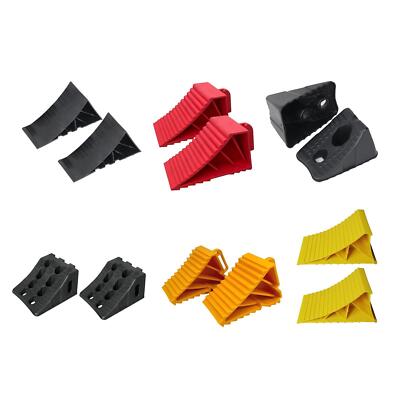 2 Pieces Wheel Chocks Replaces Rubber Wheel Chocks for Car | eBay Australia