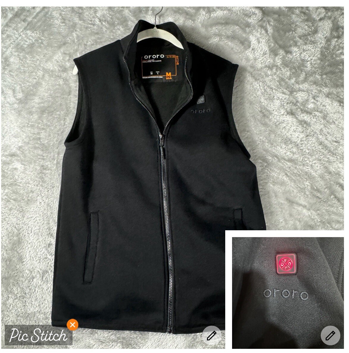 ORORO Heated Vest Size Medium With Battery Black And … - Gem