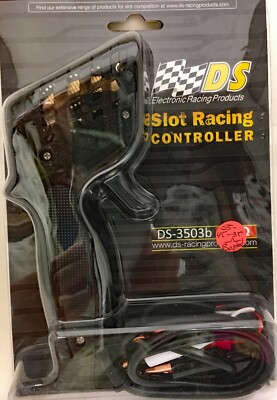 BLACK 1/32 HO SLOT CAR CONTROLLER DS 55/45/35 OHM WITH BOOTED ALLIGATOR ...