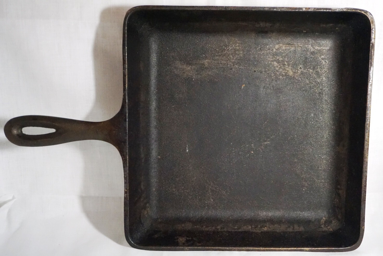 Vintage Unmarked #8 SQSK D Square Cast Iron Skillet Made In USA | eBay